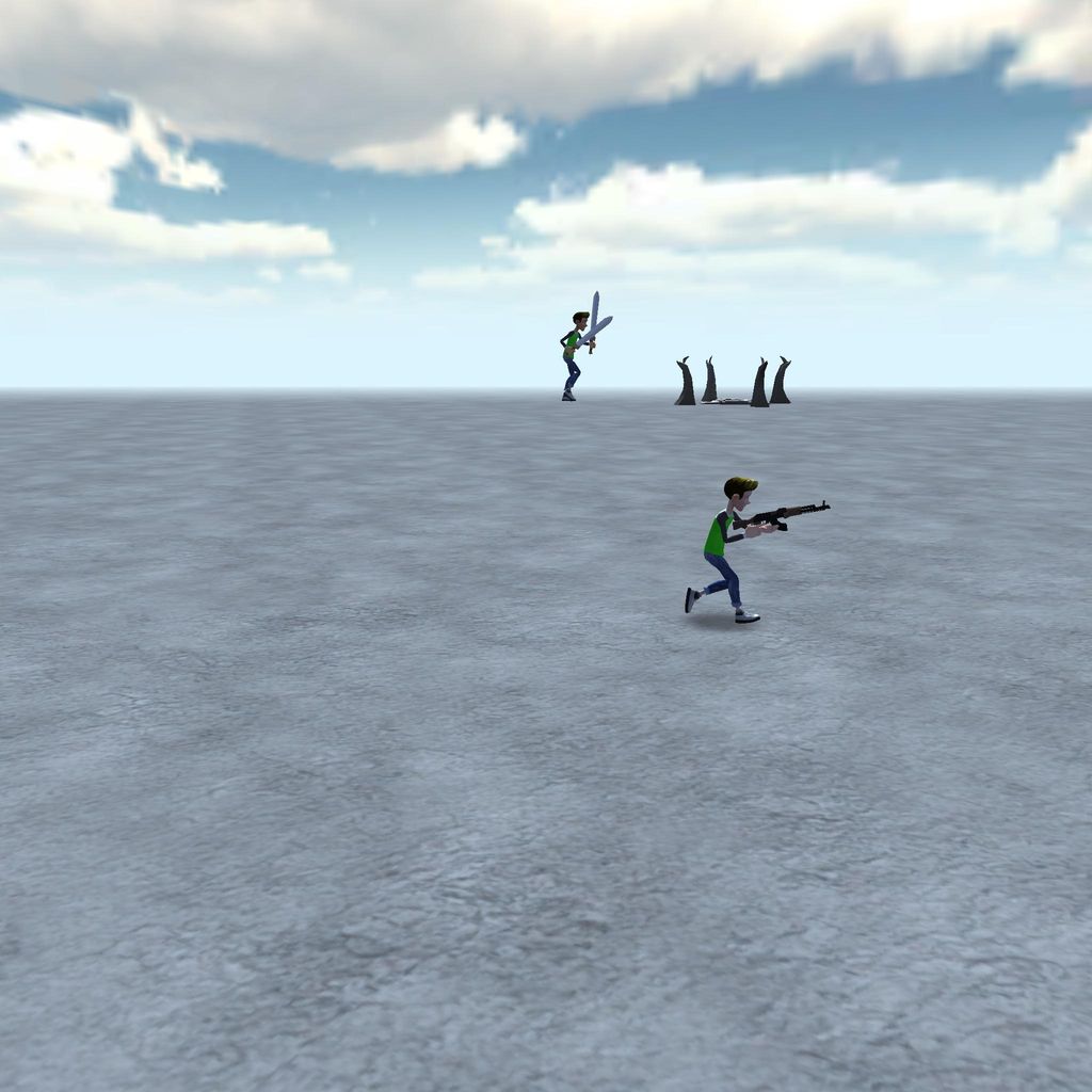 Unity Play | take the gun and go to the alien invaders game