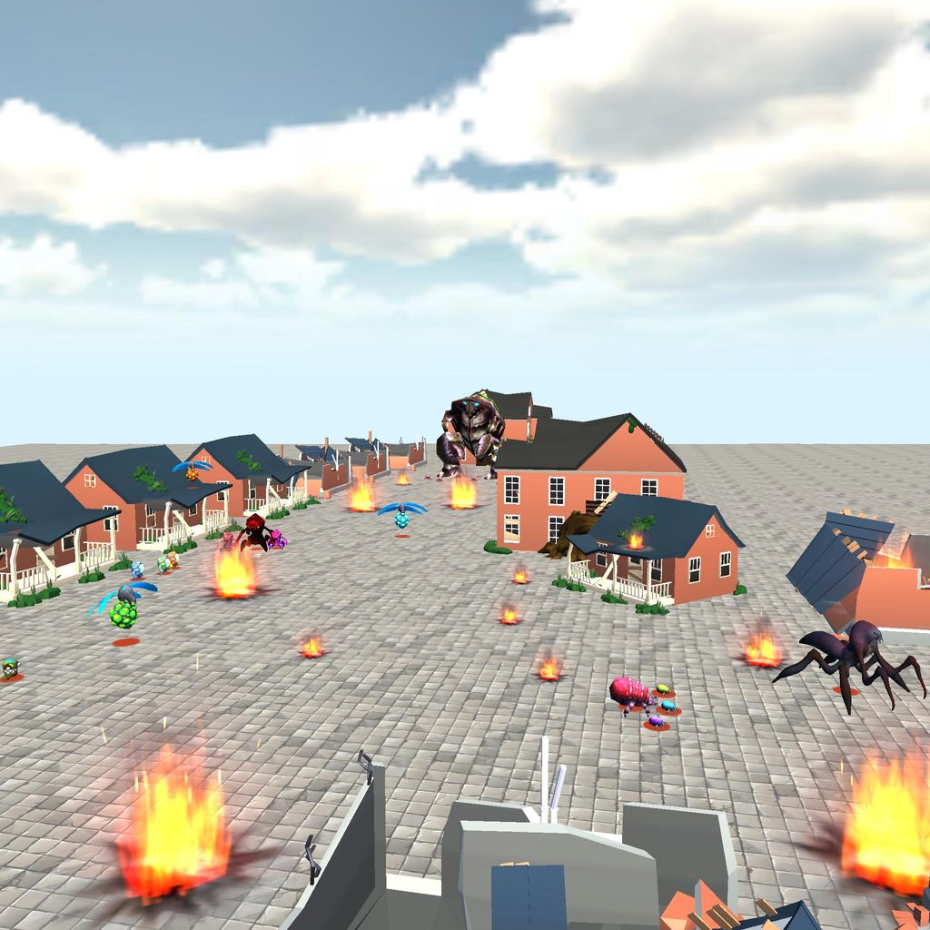Unity Play | destroyed city game