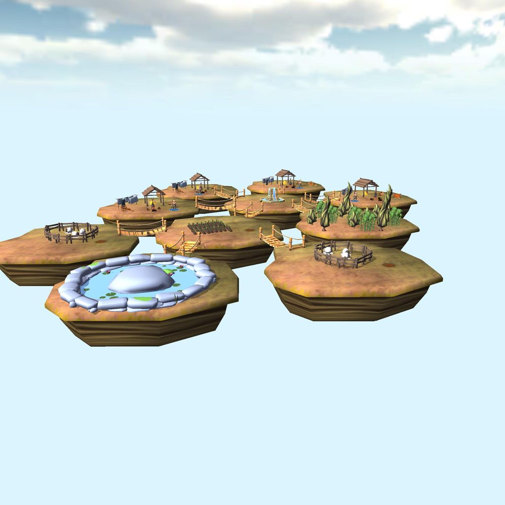 Unity Play | Floating island template game