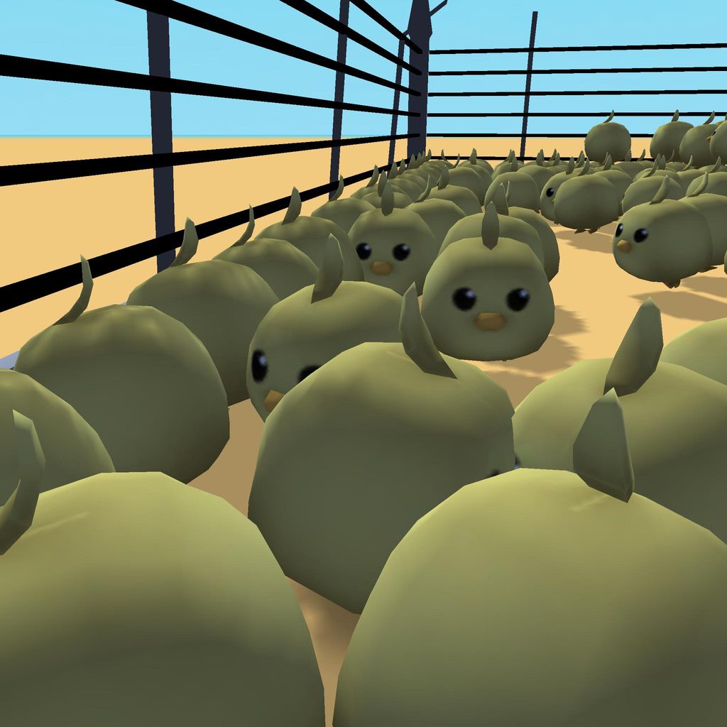 Unity Play | A LOT of chickens game