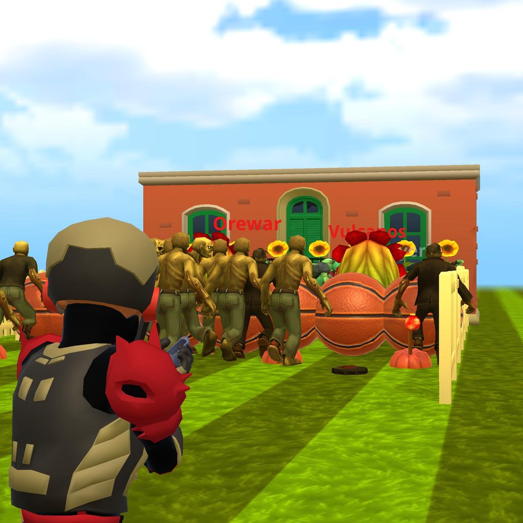 Unity Play | Plants vs zombies 1 (frontyard map) game