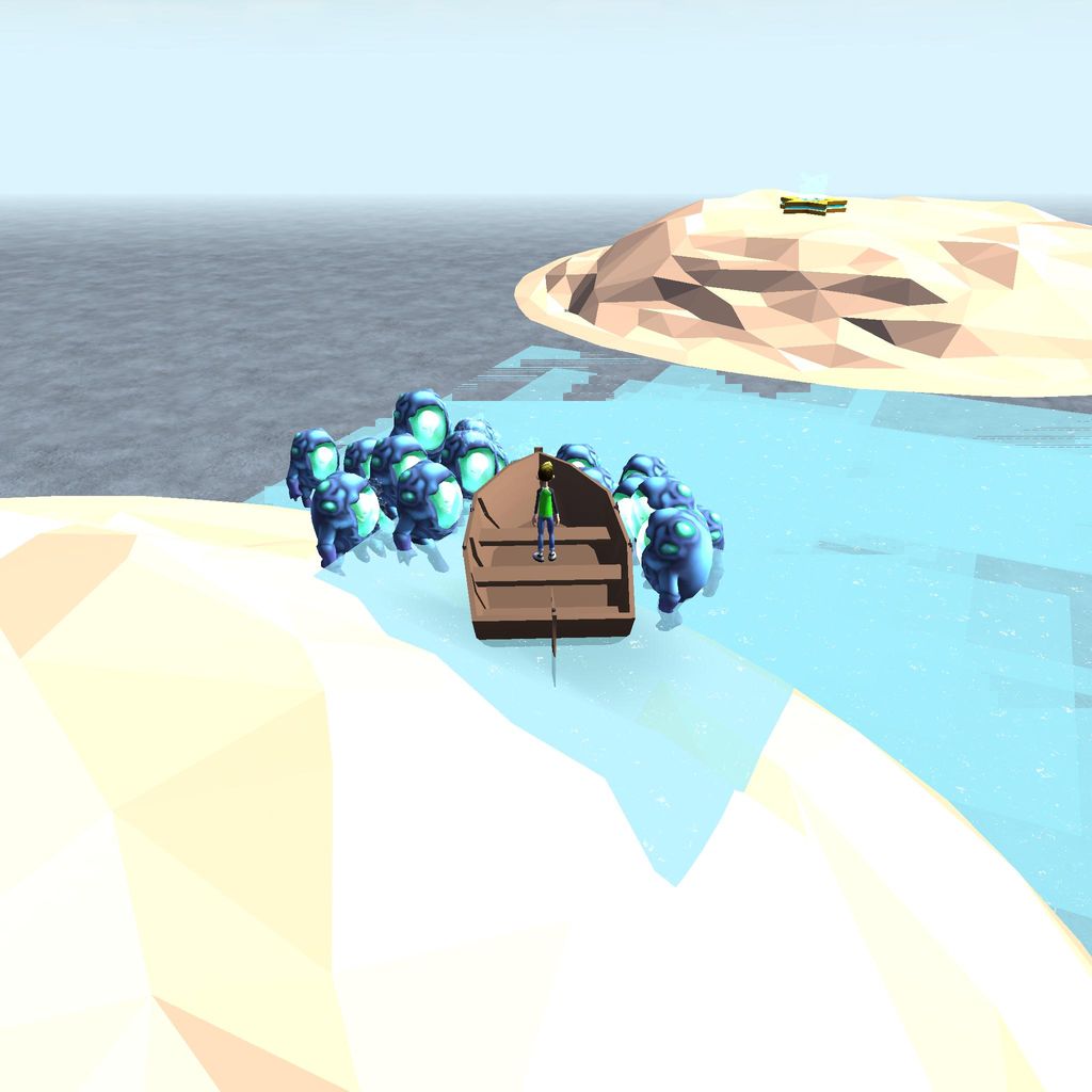 Unity Play | avoid the monsters and get to the finish line game