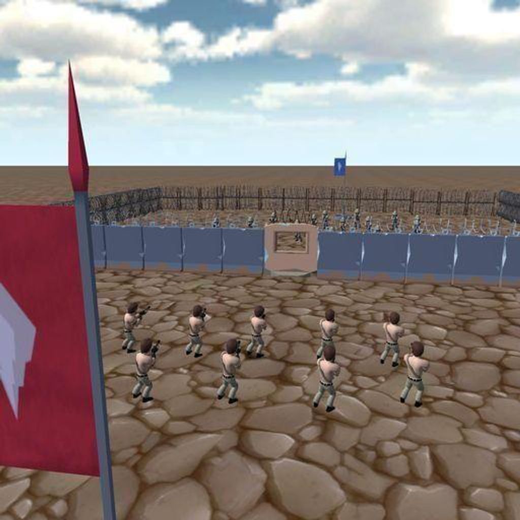 Unity Play | caputre the flag and destroy others! game