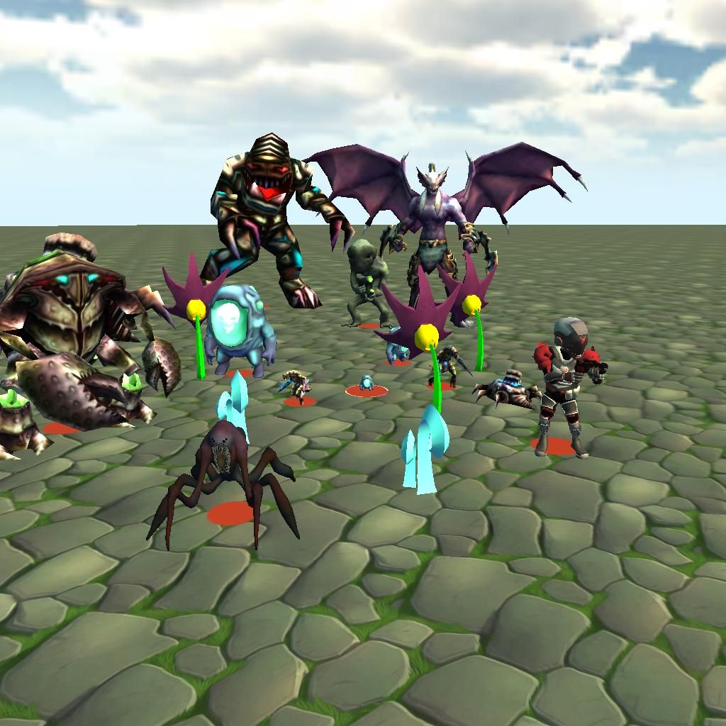 Unity Play | aliens vs humans game