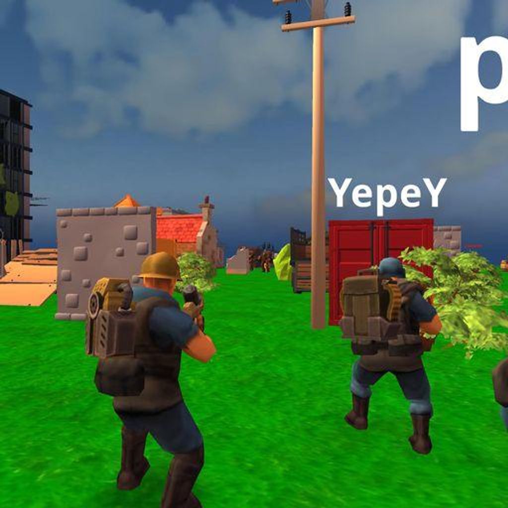 Unity Play | squad robots vs humans game