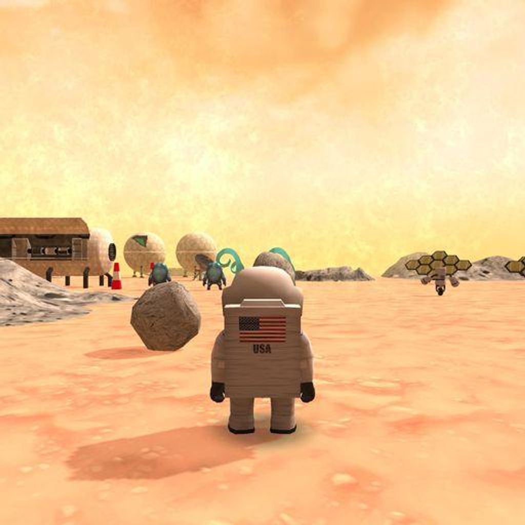 Unity Play | two astronauts on Mars game