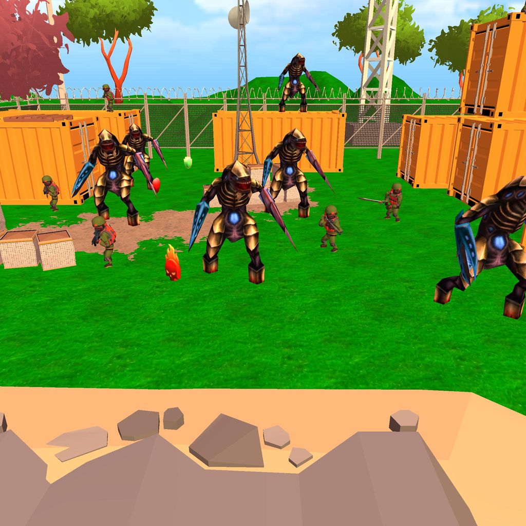 Unity Play | Military vs alien game