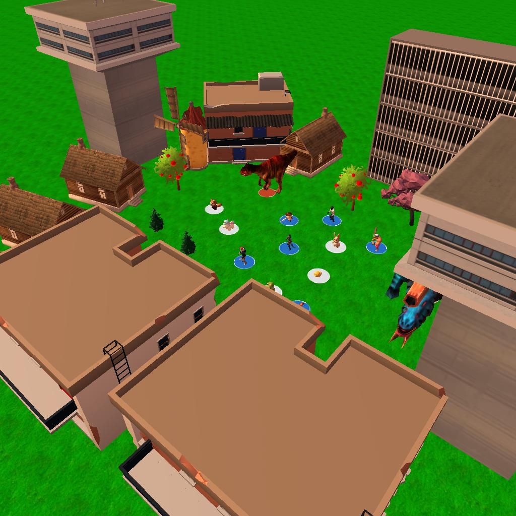 Unity Play | Akari's friends and battle city game
