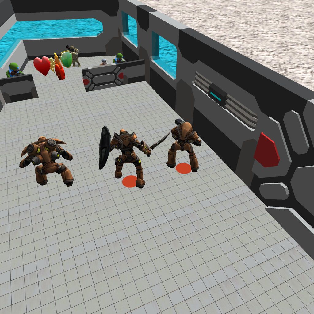 Unity Play | manusia vs robot and android game